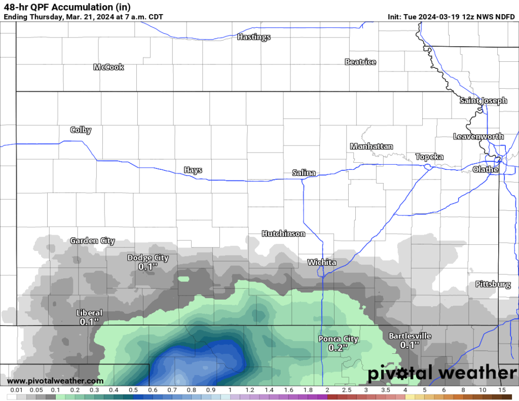 Showers, Storms South Tomorrow, Cooler Afterward – KSStorm.Info